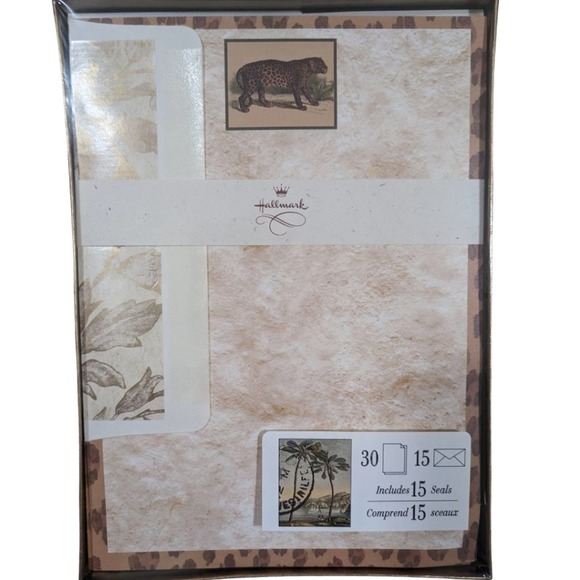 Hallmark | Office | Sealed Box Hallmark Cheetah Stationary Set | Poshmark